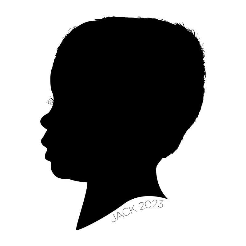 Silhouette Portrait - Etsy