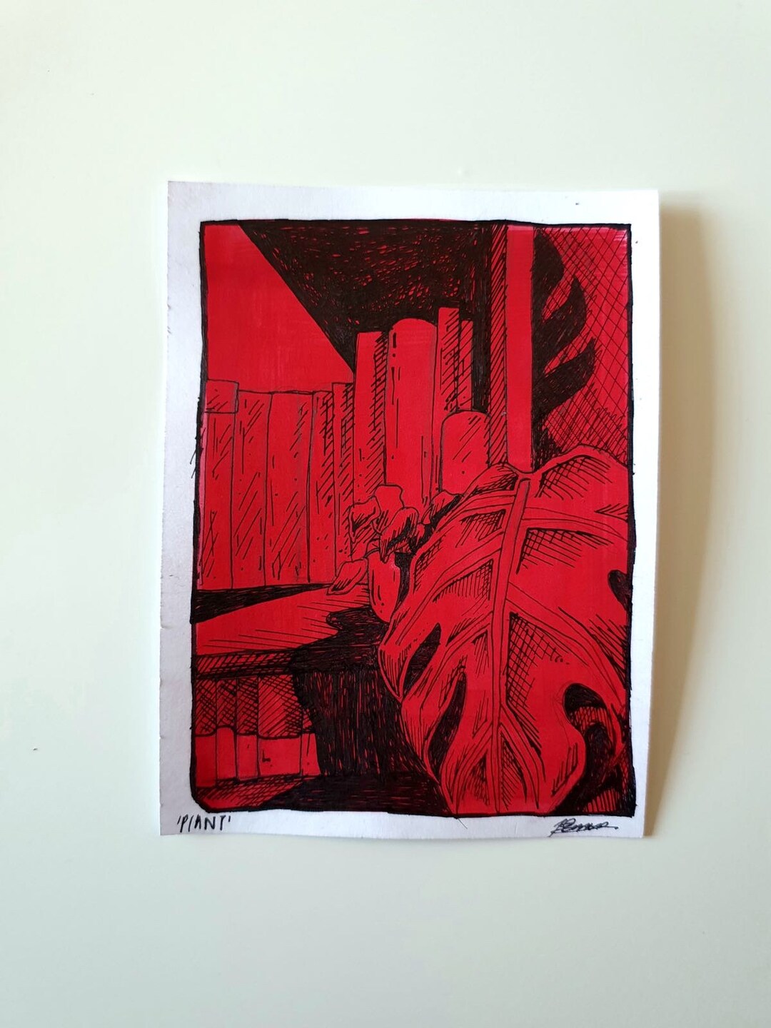 A6 Mini Original Drawing - ‘plant’ - Etsy
