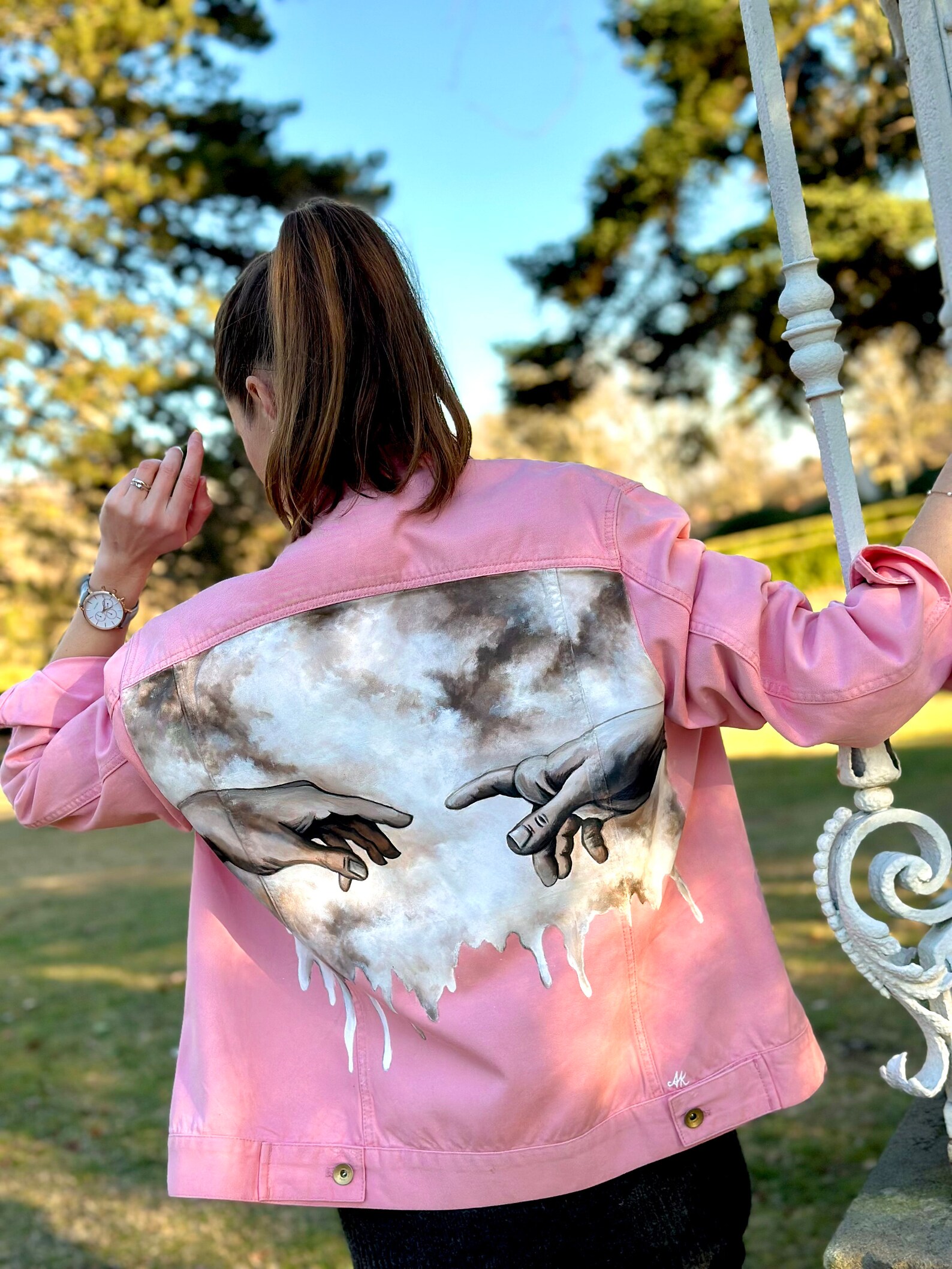 Streetwear Jacket Denim Jacket With Art Handpainted Jacket Summer ...