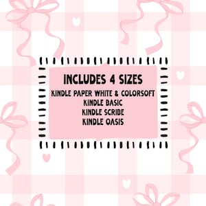 Pink Kindle Insert | Digital Printable Ereader Decor | Aesthetic Kindle ...