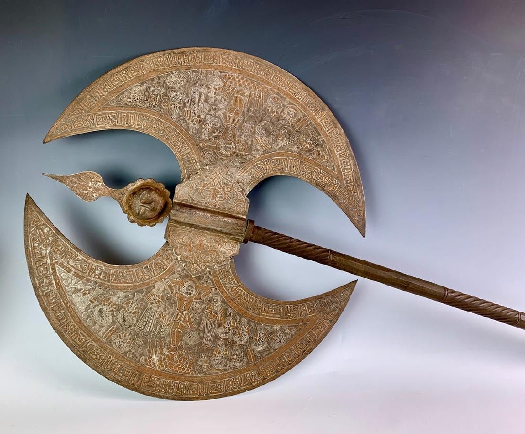 Indo-persian Tabar (axe) With Face 1 of a Kind. Very Rare - Etsy