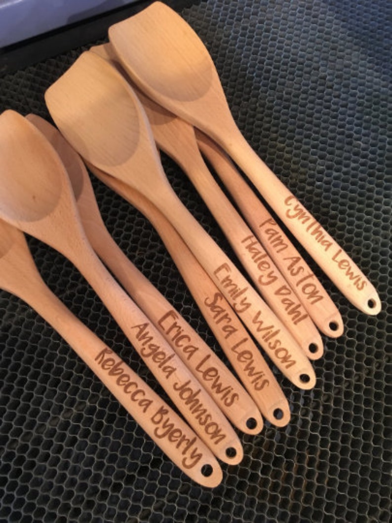 Wood Spoon, Custom Engraved Spoon, Personalized Wooden Spoon, Custom ...