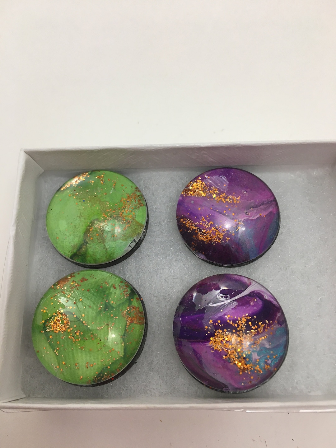 Alcohol Ink Magnets by Moonshadowbotanicals, Original Art Magnet ...