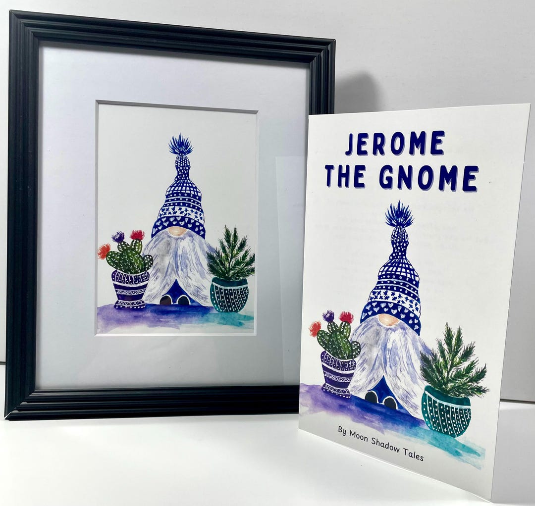 Jerome the Gnome, Child Stories, Gnomes, Child Art, Gnome Art, Garden ...