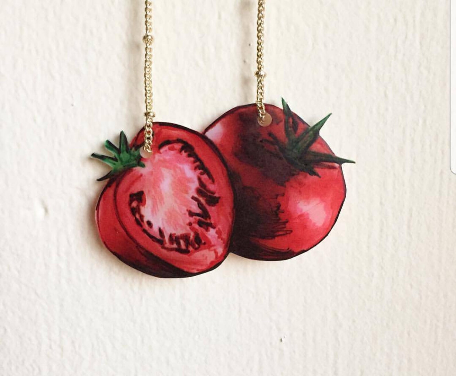 Tomato Necklace - Etsy