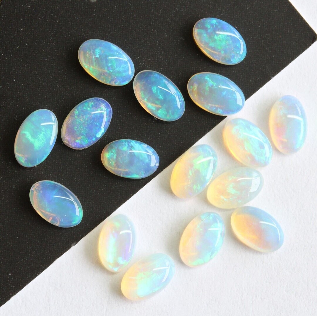 5 X 3.3mm Oval Set of 16 Australian Light Opals Natural Solid - Etsy