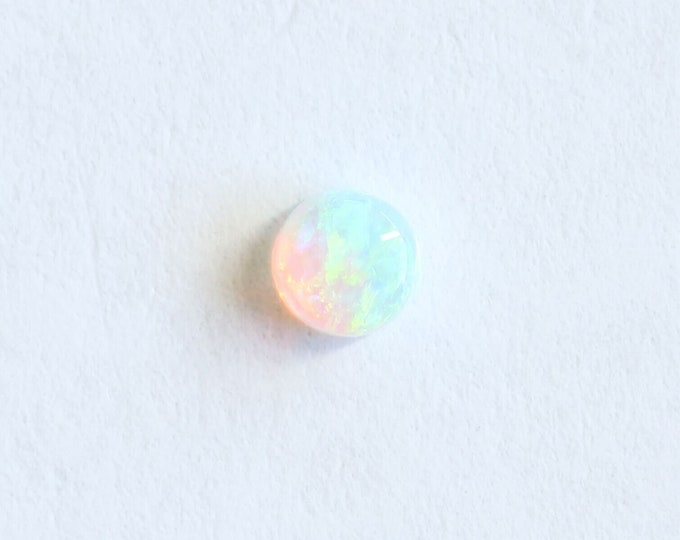 0.19ct 3.6mm Round Australian Opal Natural Solid White / Light Opal ...