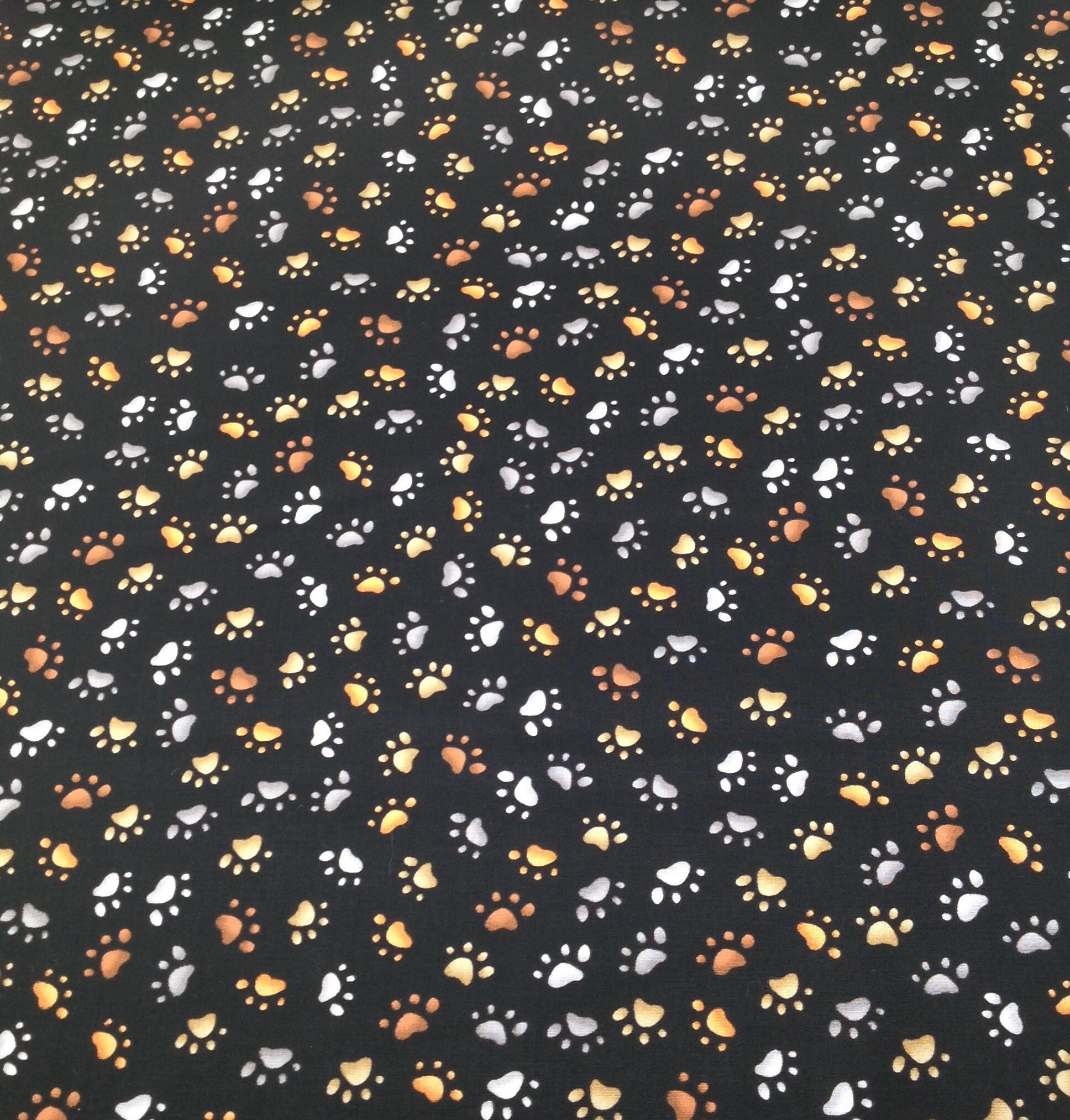Shades of Brown Paw Prints Puppy Paws Black by Loralie - Etsy