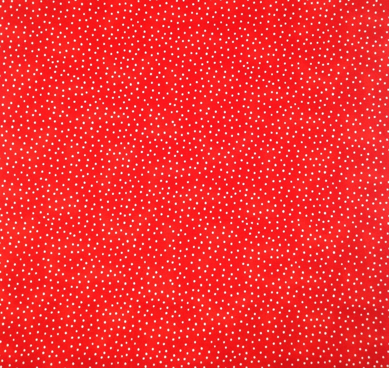 Red Polka Dot Fabric, Dinky Dots, 100% Cotton, Loralie Designs - Etsy