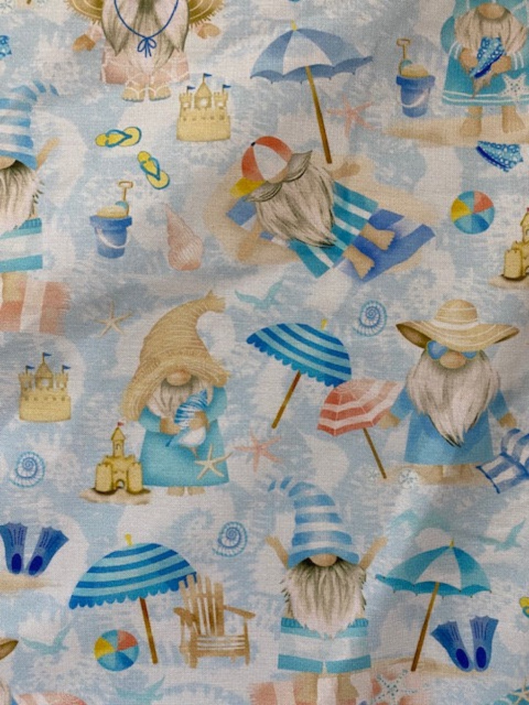 Coastal Gnomes by Gail Cadden for Timeless Treasure, A Digital Print ...