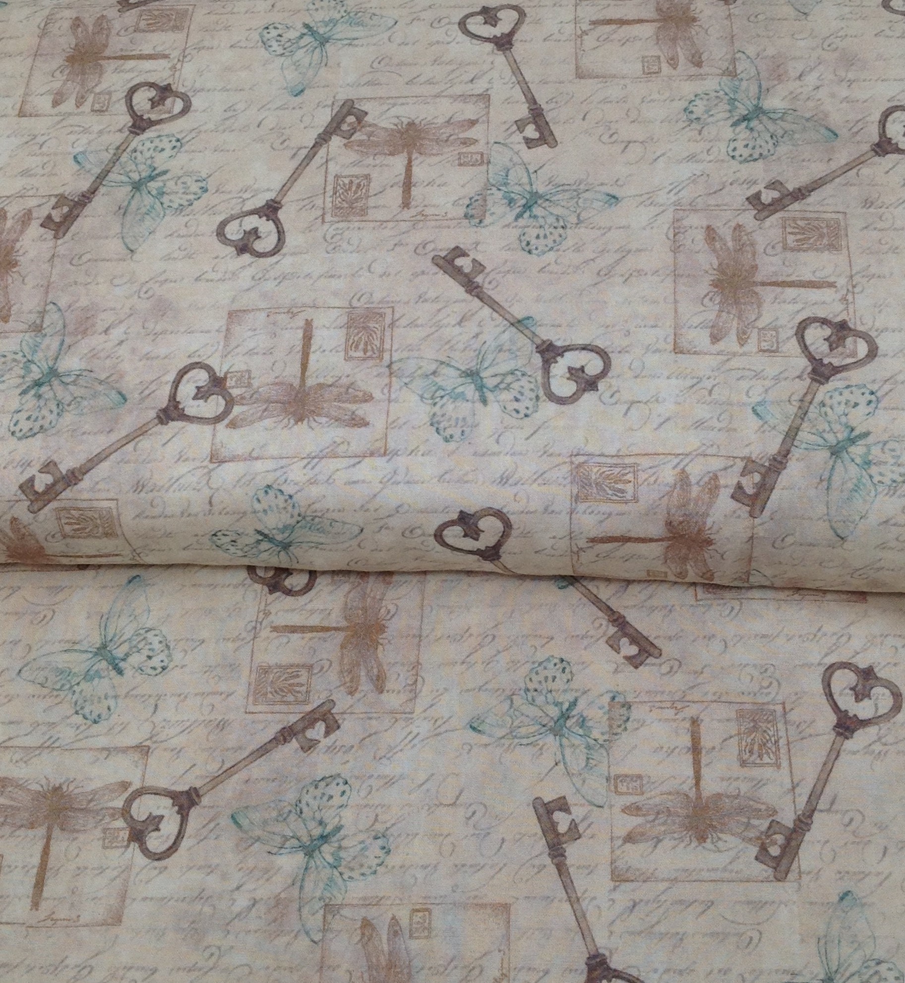 Key Toss Keys to the Garden Collection 100% Cotton Quilting - Etsy