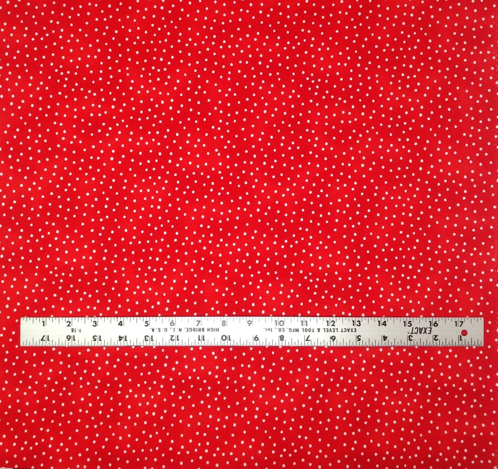 Per Yard Dinky Dots Red With Small White Dots by Loralie | Etsy