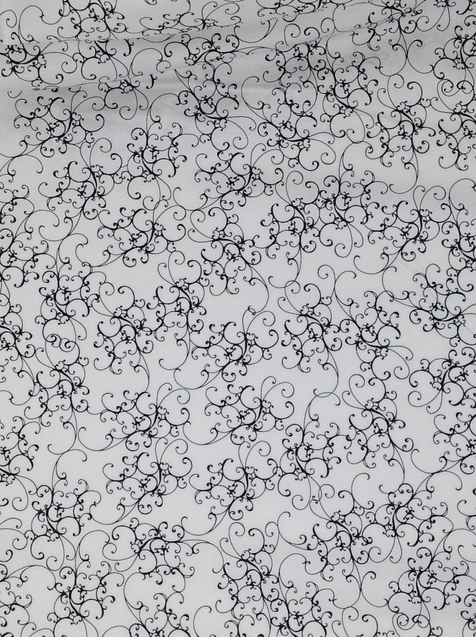 Elegant Scroll in Black and White by Loralie Designs 100% - Etsy