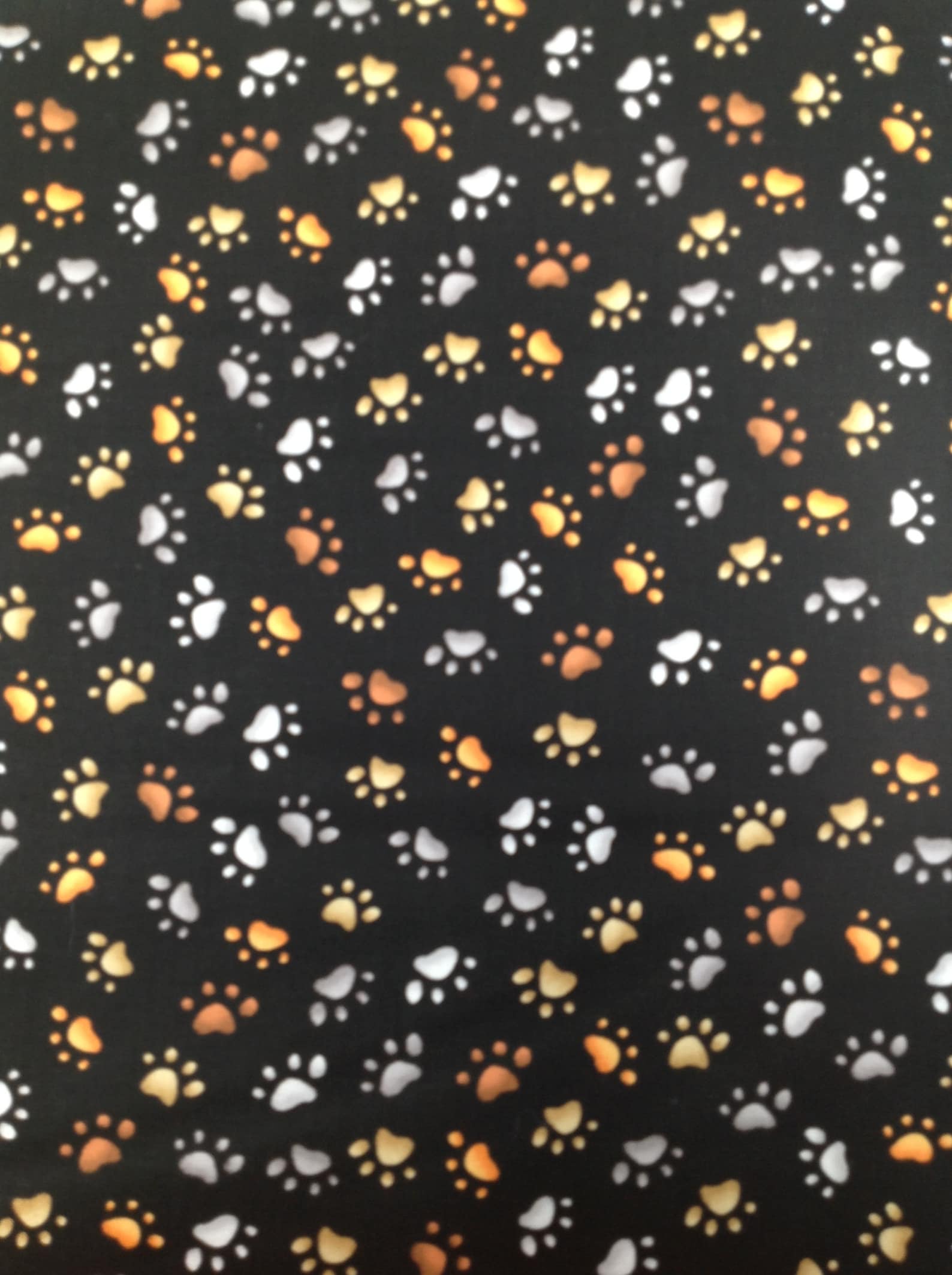 Shades of Brown Paw Prints Puppy Paws Black by Loralie - Etsy
