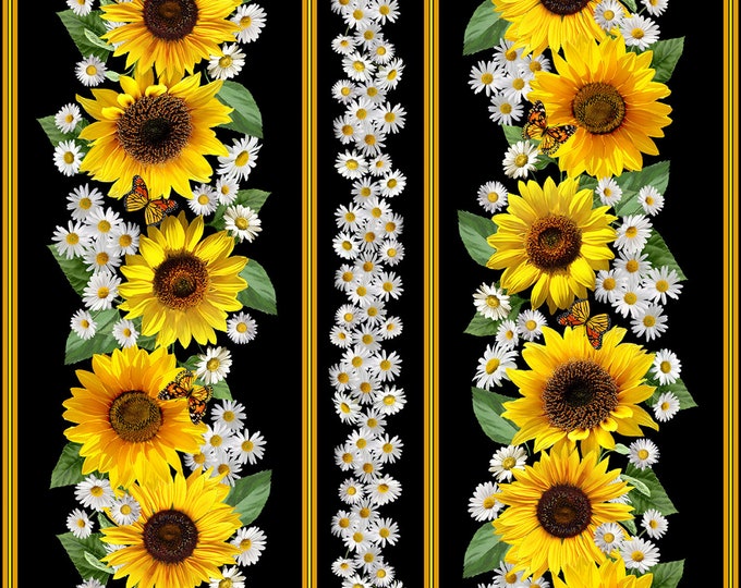 From Advise From A Sunflower Collection, Sunflower & Butterflies Strip ...