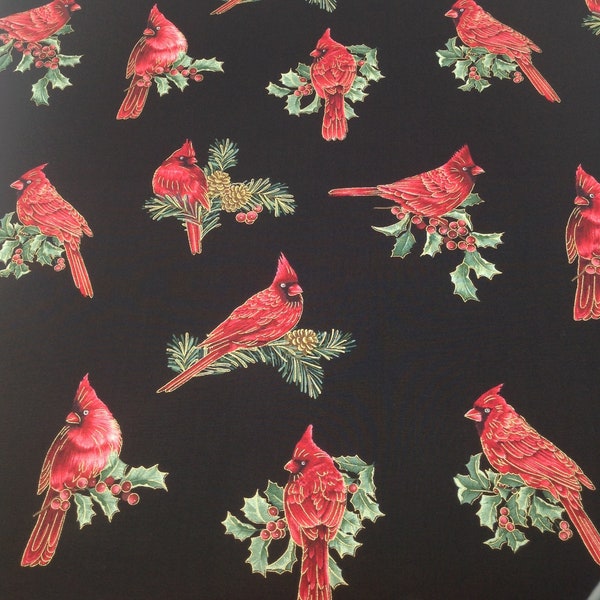Winter Cardinals Quilt Fabric - Etsy