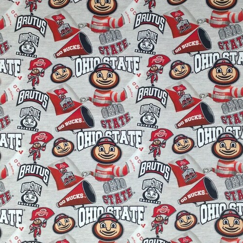 The Ohio State University college buckeyes cotton fabric quilting ...