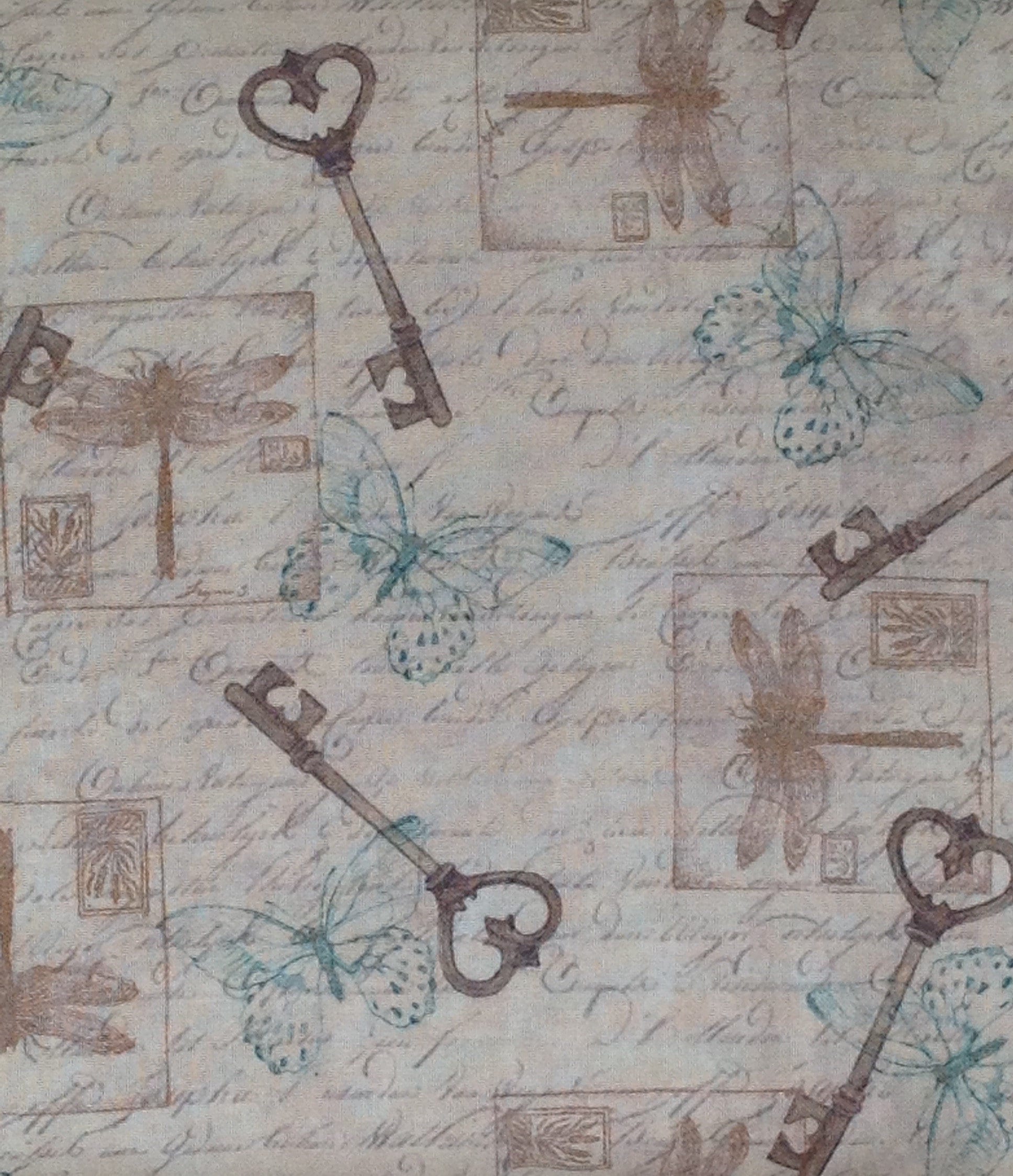 Key Toss Keys to the Garden Collection 100% Cotton Quilting - Etsy