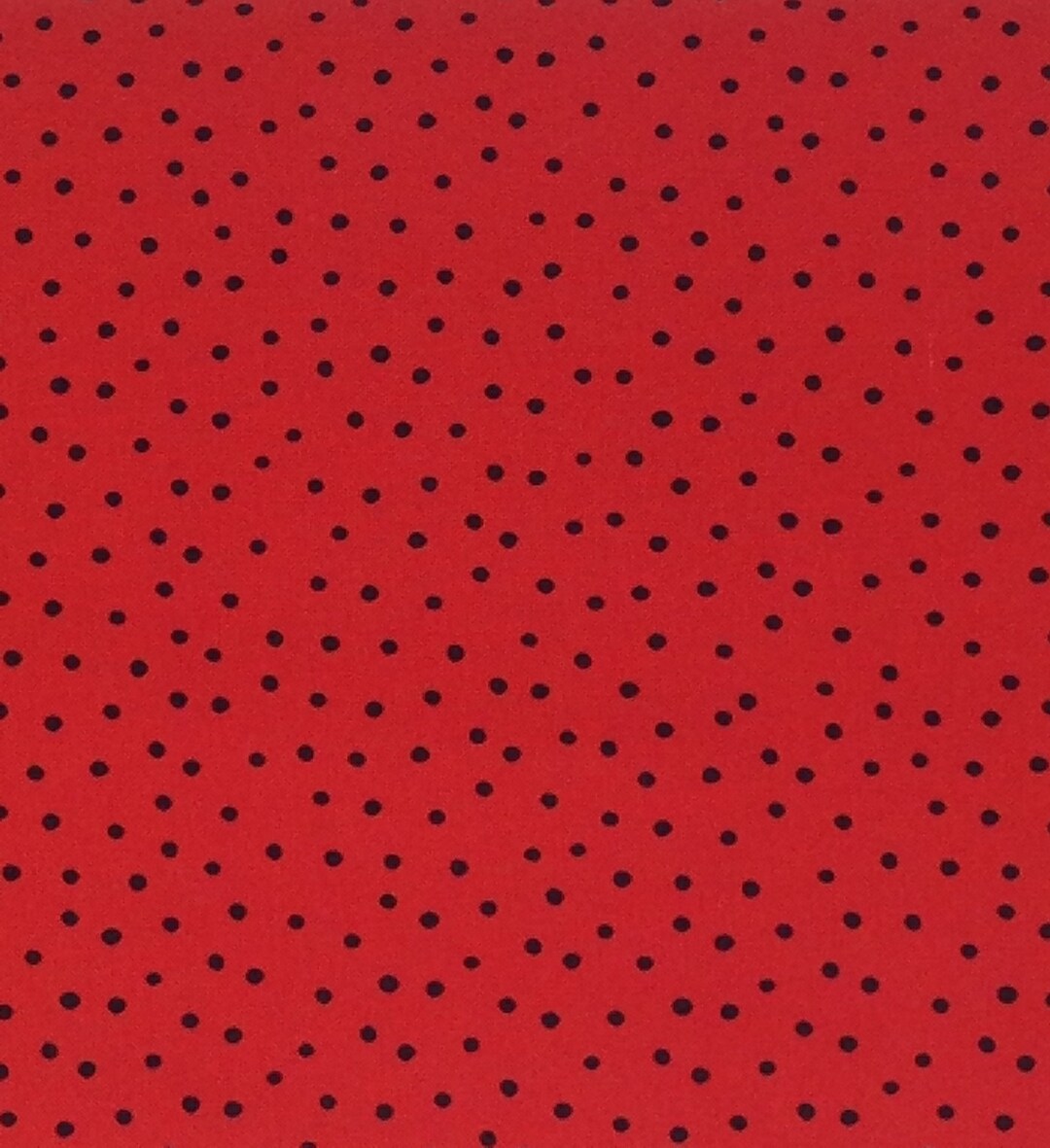 Dinky Dots Red With Small Black Dots by Loralie Designs, 100% Cotton ...