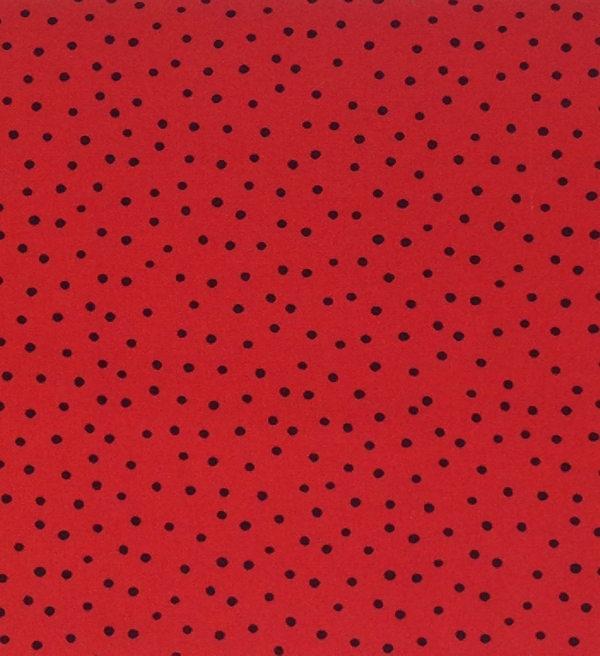 Dinky Dots Red With Small Black Dots by Loralie Designs 100% - Etsy
