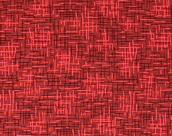 Intrigue by Nancy Rink for Marcus Fabrics, Last Yard EOB, Red With ...
