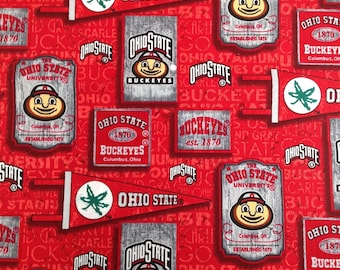 Ohio State Fabric - Etsy