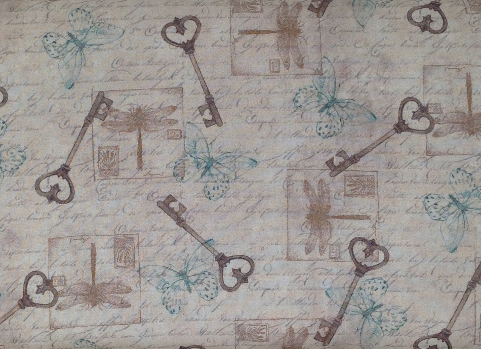 Key Toss Keys to the Garden Collection 100% Cotton Quilting - Etsy