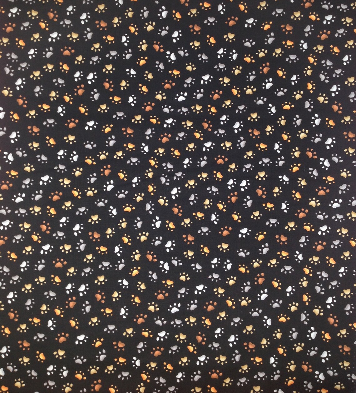 Shades of Brown Paw Prints Puppy Paws Black by Loralie - Etsy