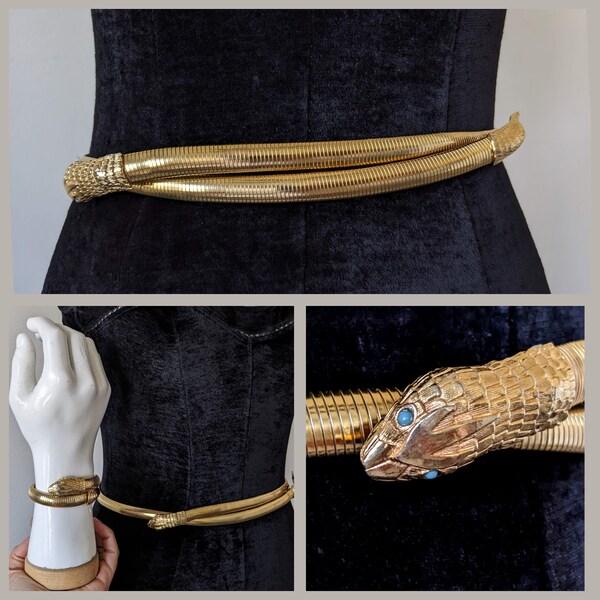 Gold Snake Belt - Etsy