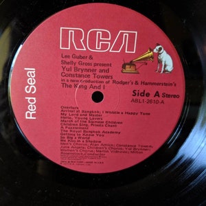 Original the King and I Musical Yul Brynner and Constance Tower Rodgers ...