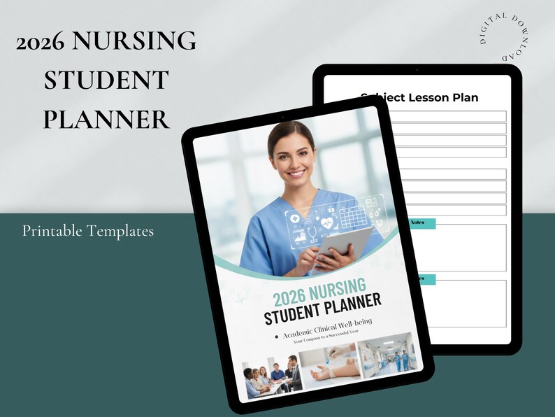 Ultimate Nursing Student Planner 2026 | Digital iPad Planner | Clinical ...