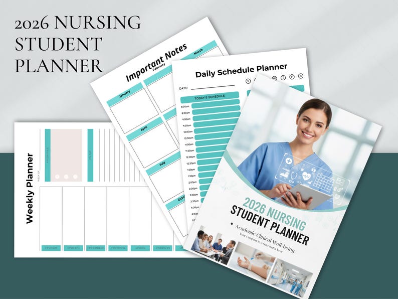Ultimate Nursing Student Planner 2026 | Digital iPad Planner | Clinical ...