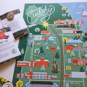Cudahy, WI Map - Etsy