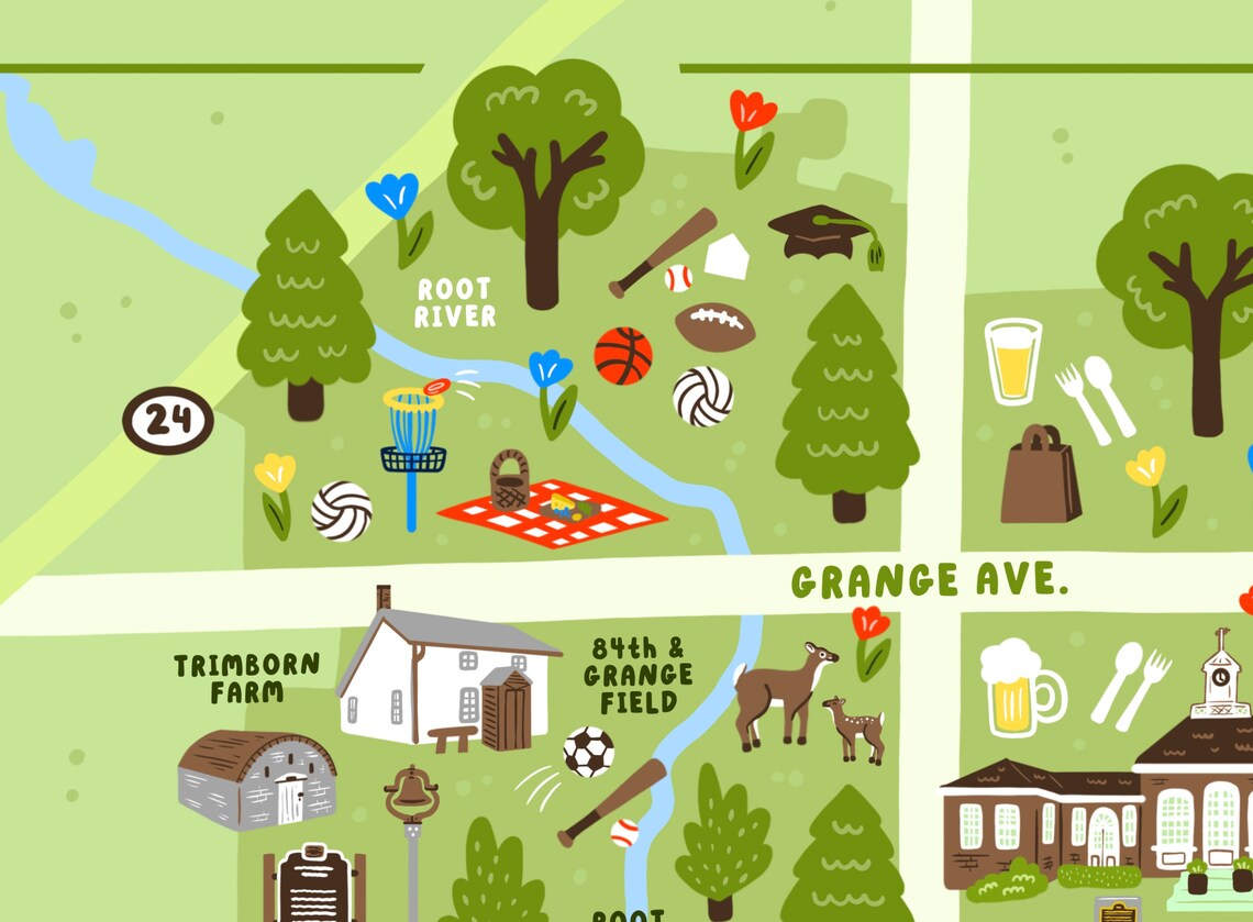 GREENDALE, WI Map - Etsy