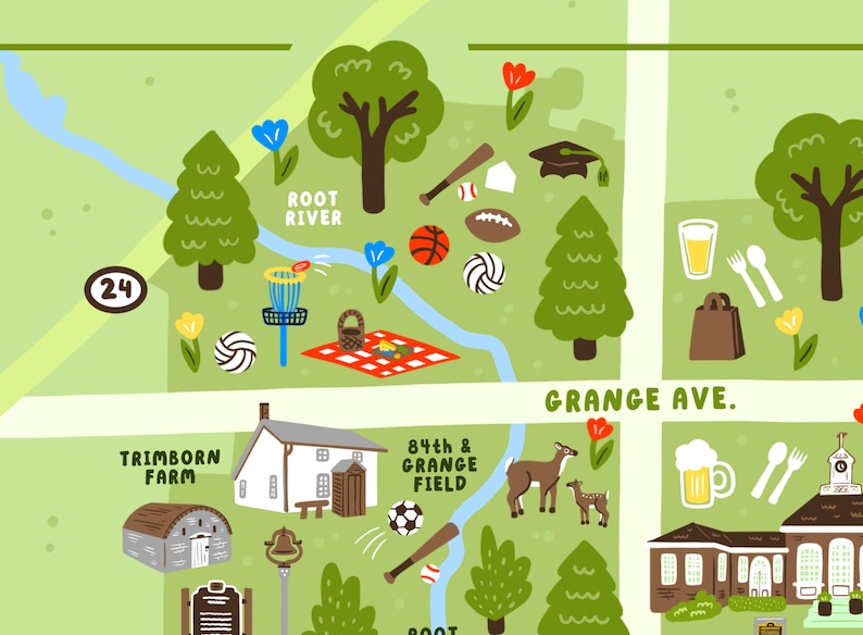 GREENDALE, WI Map - Etsy