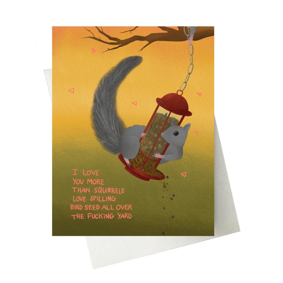 Squirrel Card - Etsy