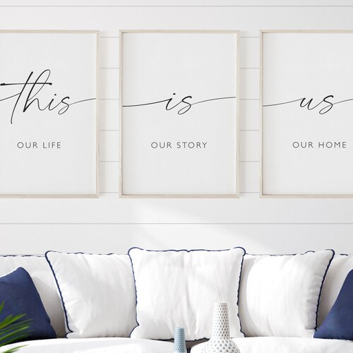 This is Us Wall Decor Family Signs New Home Printable Above | Etsy
