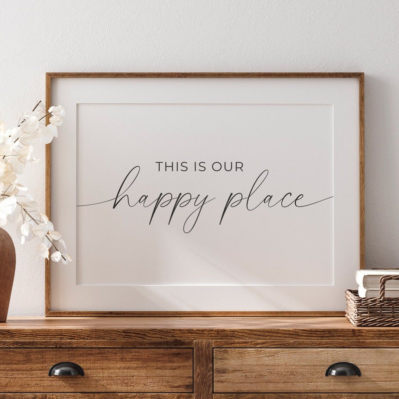 Our Happy Place Sign - Etsy