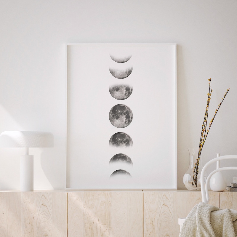 Moon Print - Etsy