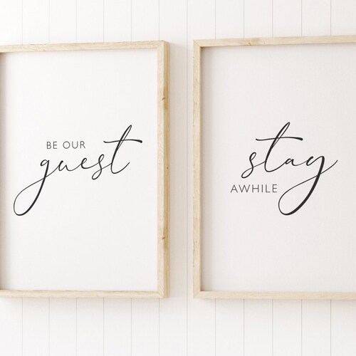 Be Our Guest Sign Be Our Guest Printable Guest Room Wall - Etsy Canada
