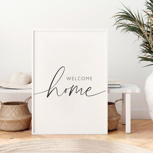 Welcome Home Print, Entryway Decor, Printable Quote, Welcome Home Sign ...