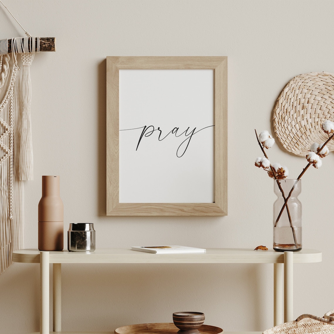 Pray Print Bible Verse Wall Art Printable Art Scripture - Etsy