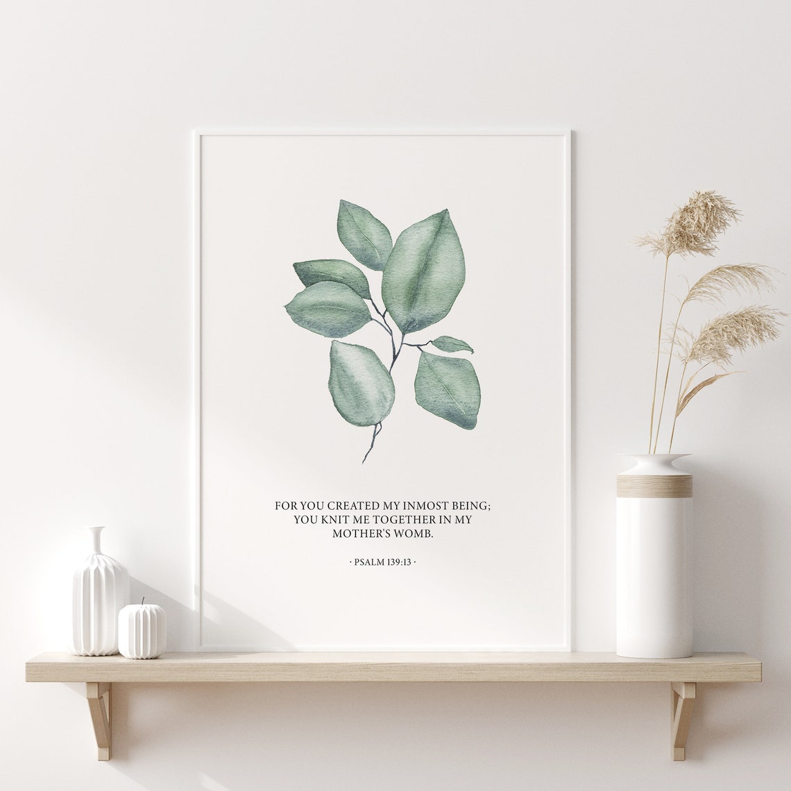 Bible Verse Wall Decor Psalms Set of 6 Bible Wall Art | Etsy