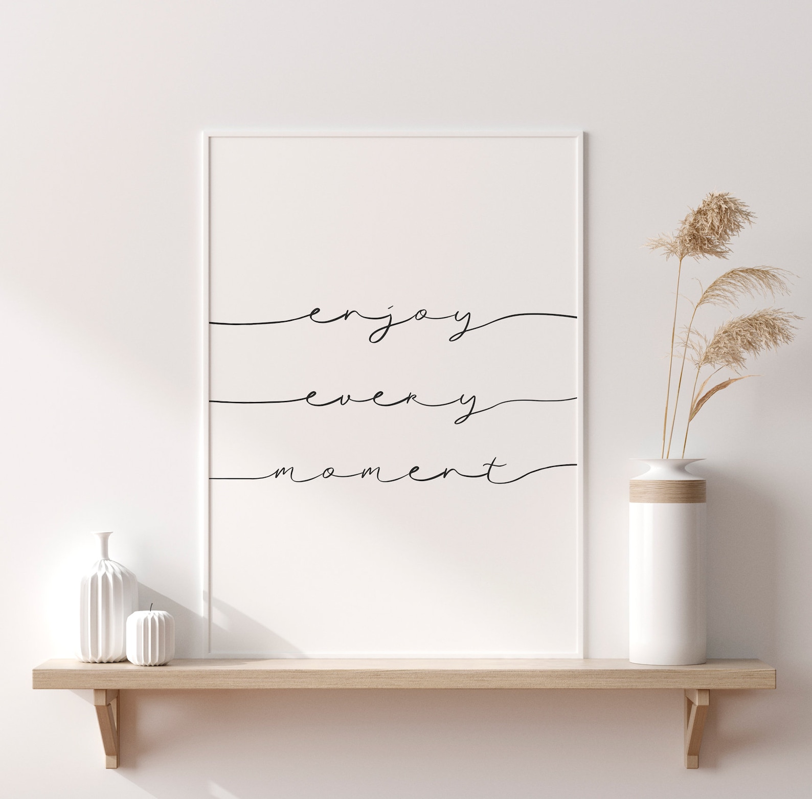 Enjoy Every Moment Wall Art Printable Minimalist Print Boho - Etsy