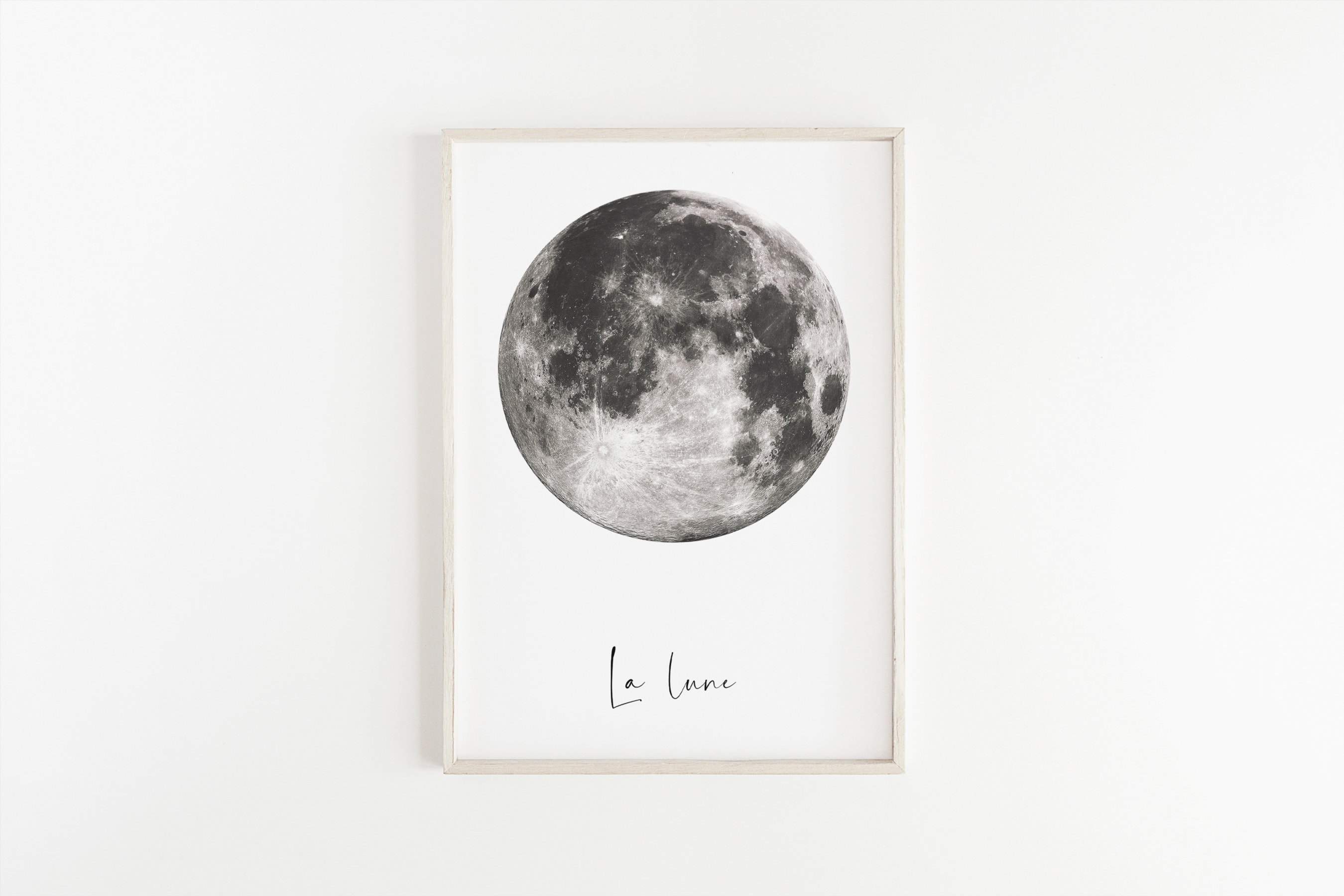 Full Moon Wall Art Lunar Moon Print Moon Phase Printmoon - Etsy