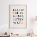 Kids Room Wall Decor Alphabet Printable Nursery Wall Art - Etsy