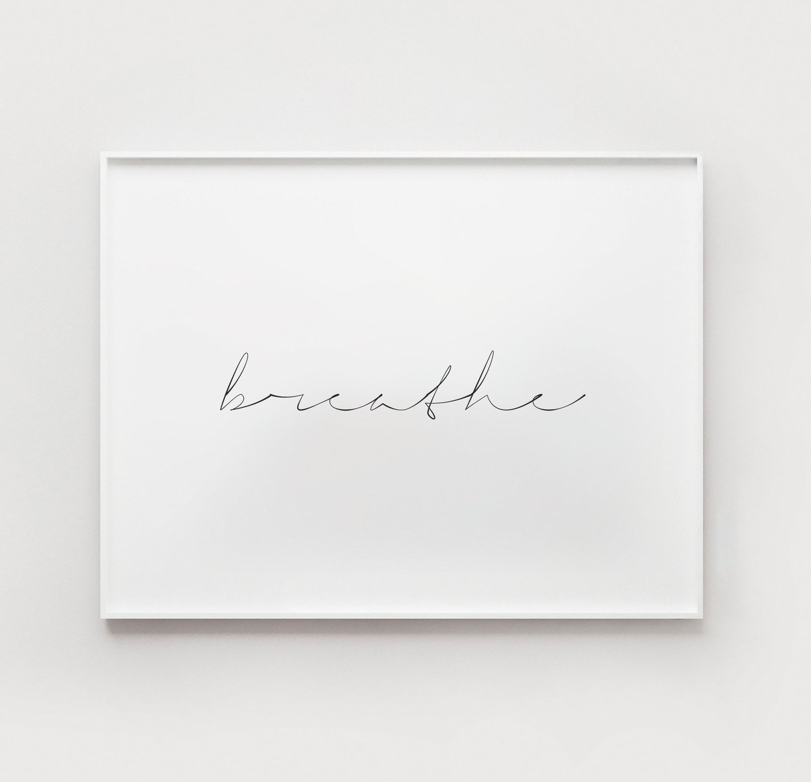 Breathe Print, Wall Art, Yoga Poster, Breathe Wall Art, Relaxing ...