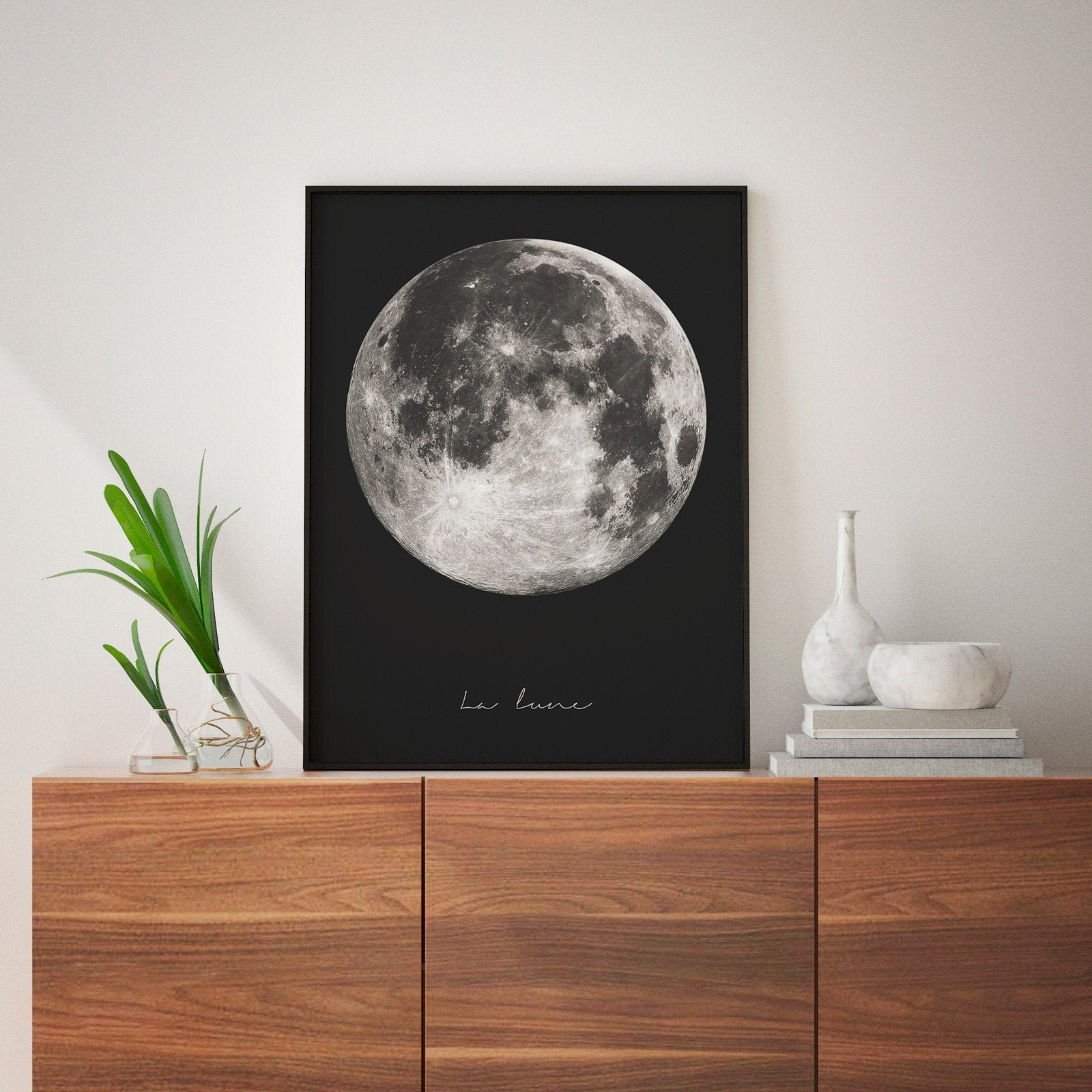 Moon Poster La Lune Poster Full Moon Print La Lena Full | Etsy