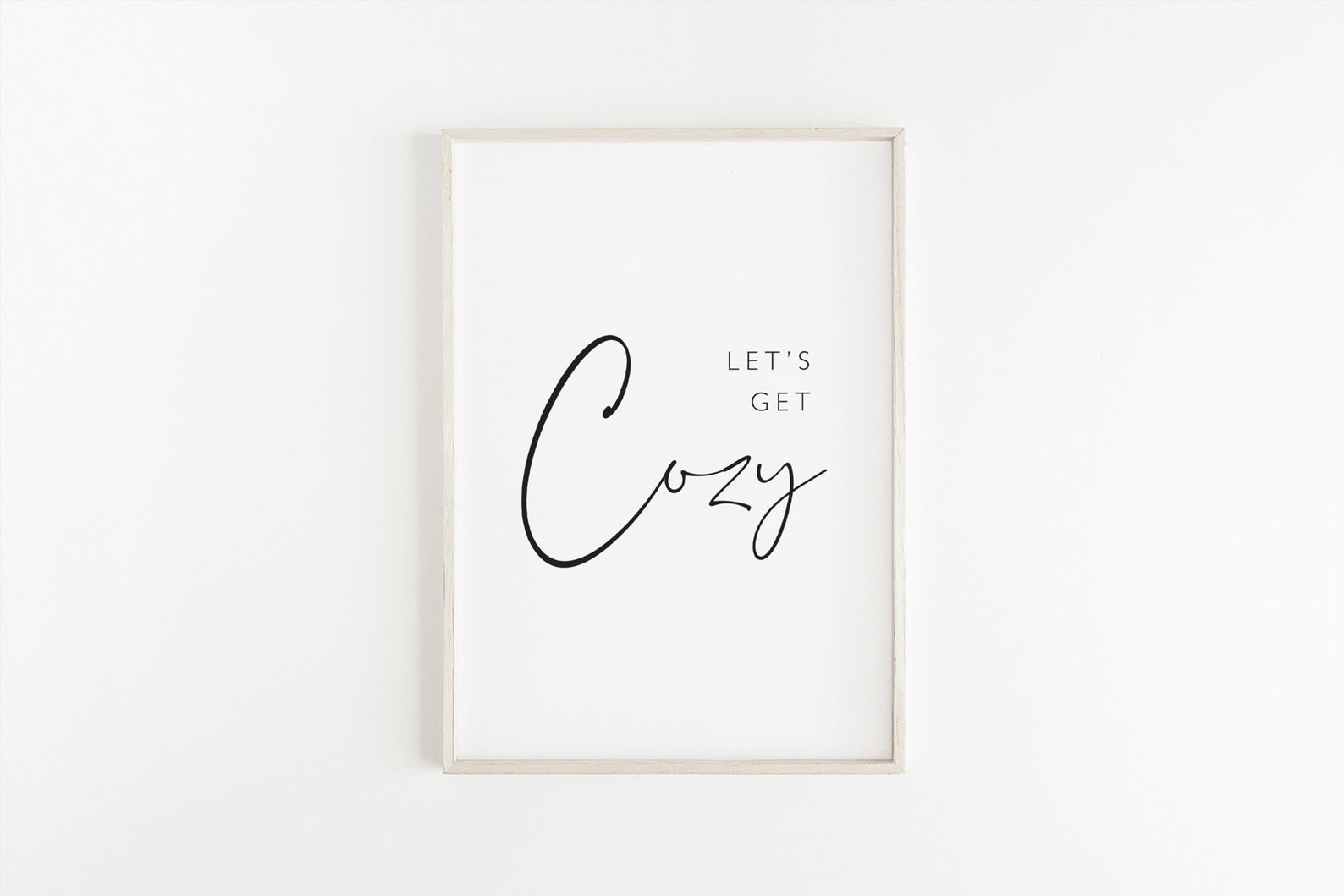Get Cozy Printable Quote Guest Room Wall Art Get Cozy Modern - Etsy