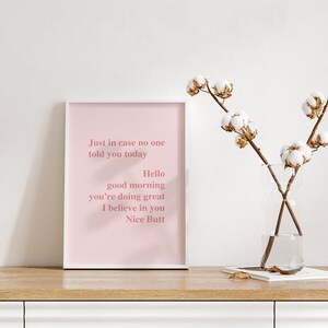 Women Wall Decor, Just in Case No One Told You Today, Inspirational ...